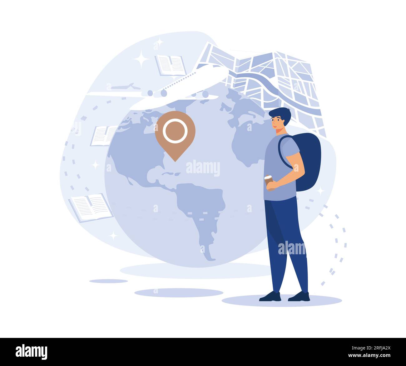 Study trip abroad Stock Vector Images - Alamy