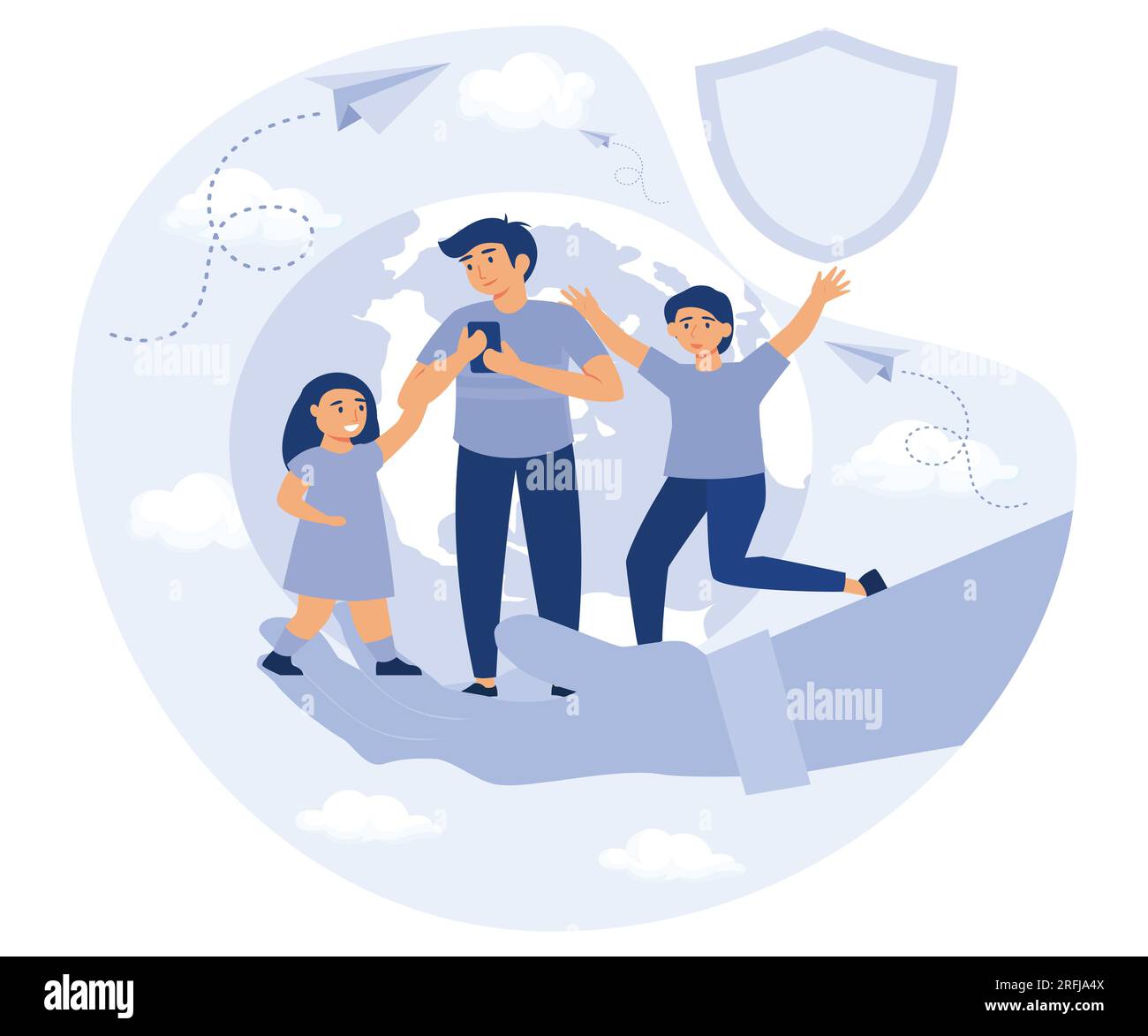 Young people rights protection concept, child protection, take action ... Young people rights protection concept, child protection, take action ...
