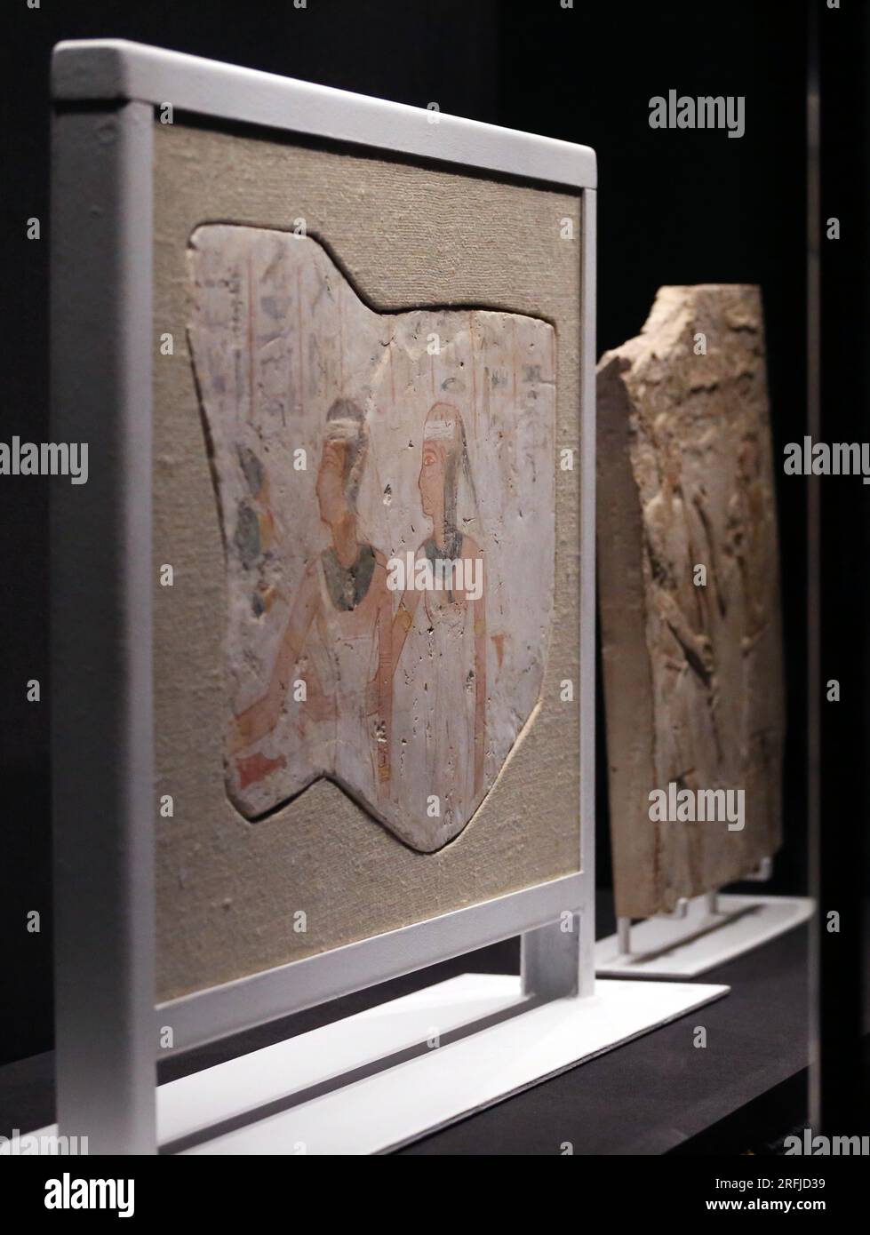 People visit the exhibition featuring mummies and rare relics of ...