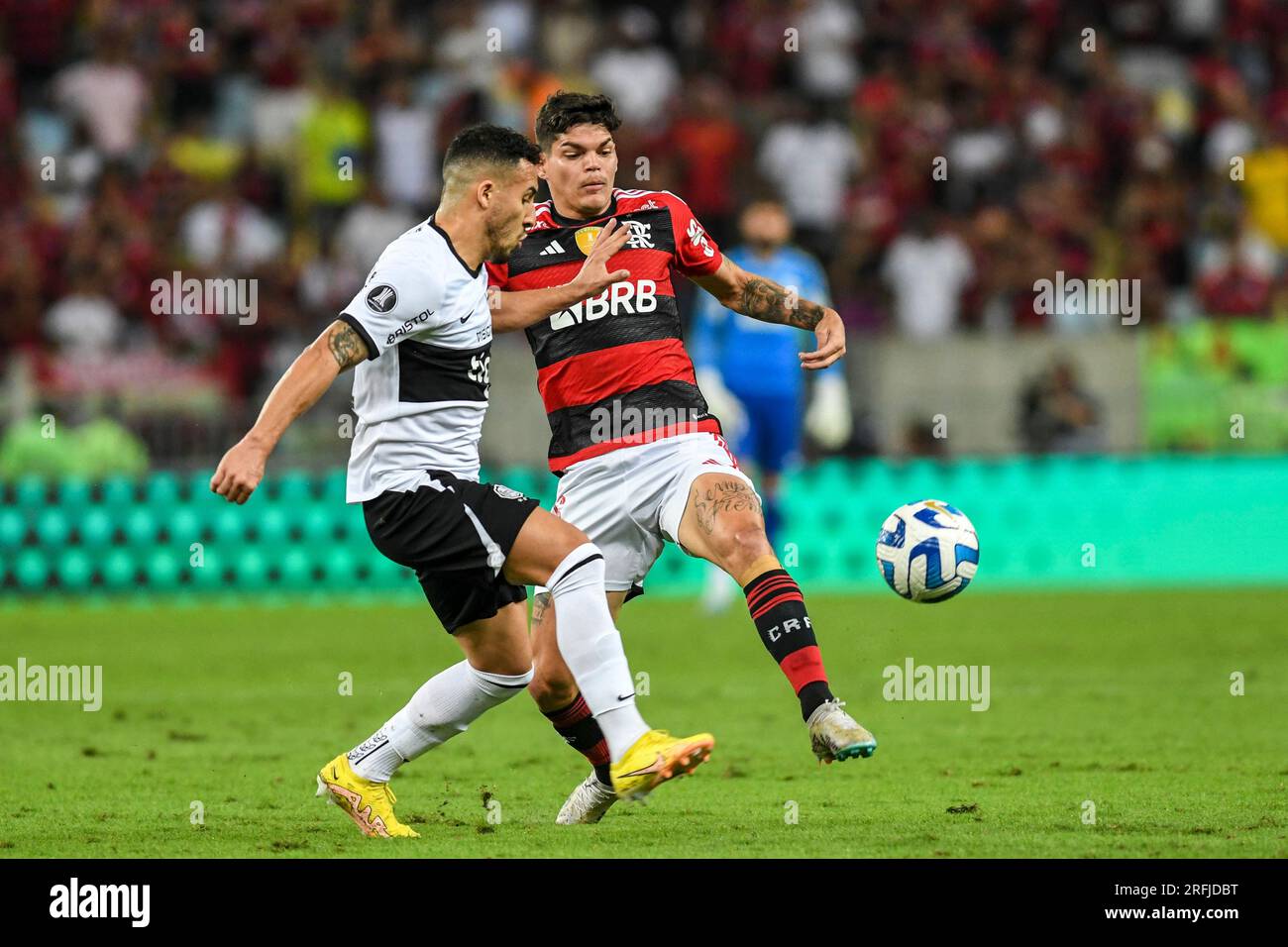 Rio, Brazil - june 28, 2023, Ayrton Lucas and Fernando Cardozo players ...