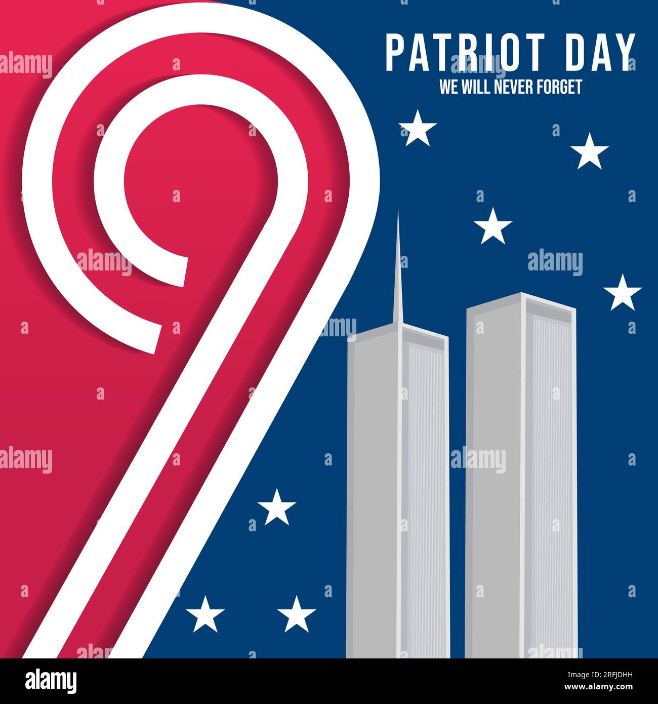 Twin towers attack illustration hi-res stock photography and images - Alamy