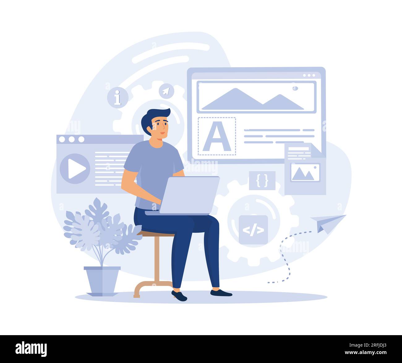 Working images Stock Vector Images - Alamy