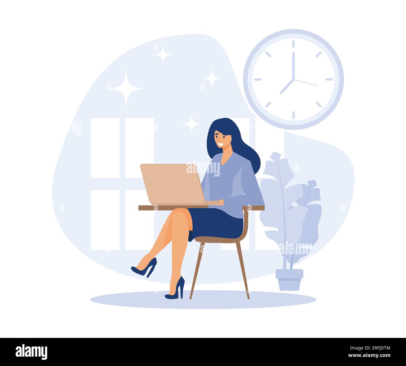 business concept, Personal productivity and task management, flat ...