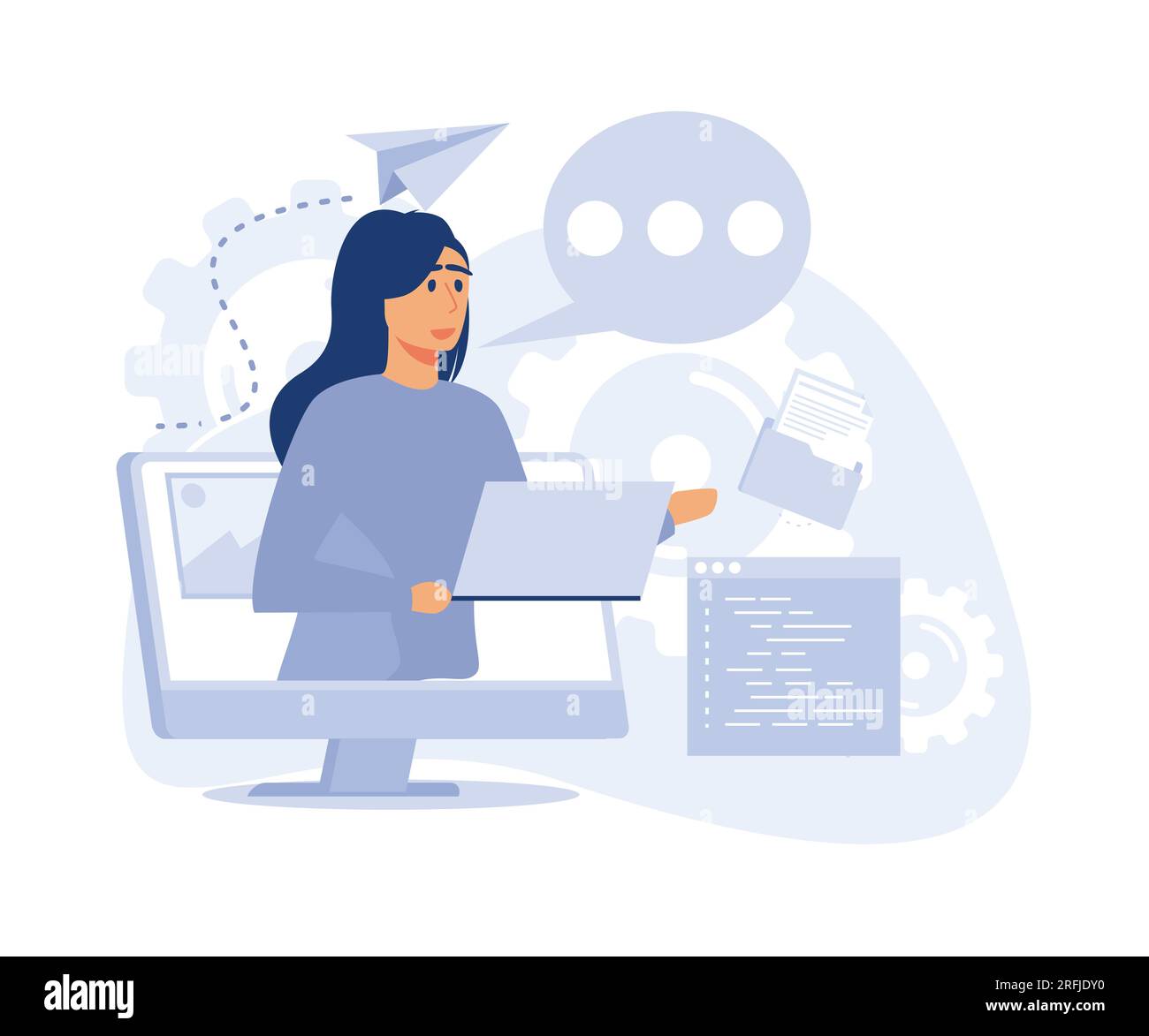 business concept, Personal productivity and task management, flat ...