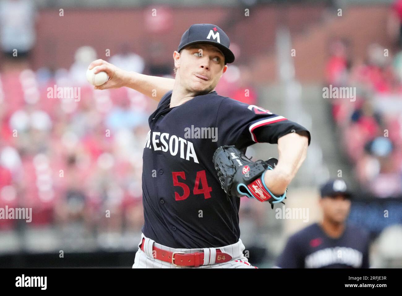 Minnesota Twins starting pitcher Sonny Gray delivers a pitch to the St ...