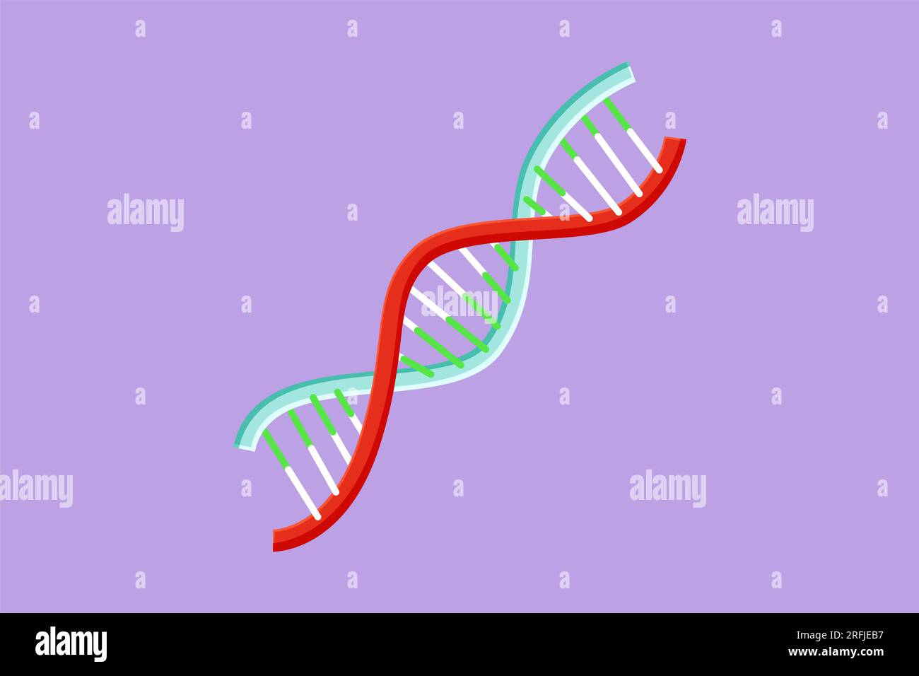 Graphic flat design drawing of helix or DNA logo. Low poly wireframe ...