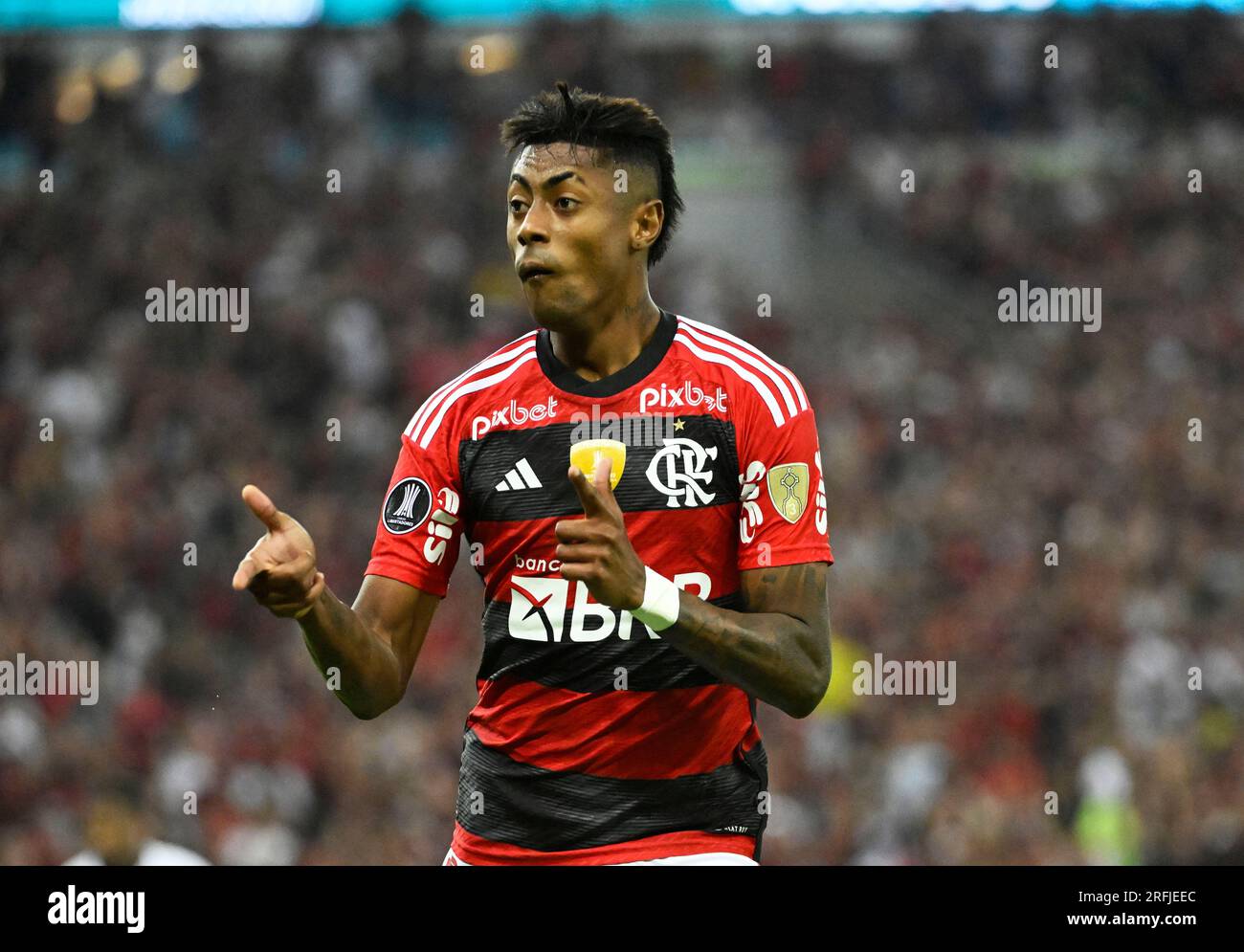 Bruno Henrique of Flamengo celebrates his goal, during the Copa ...