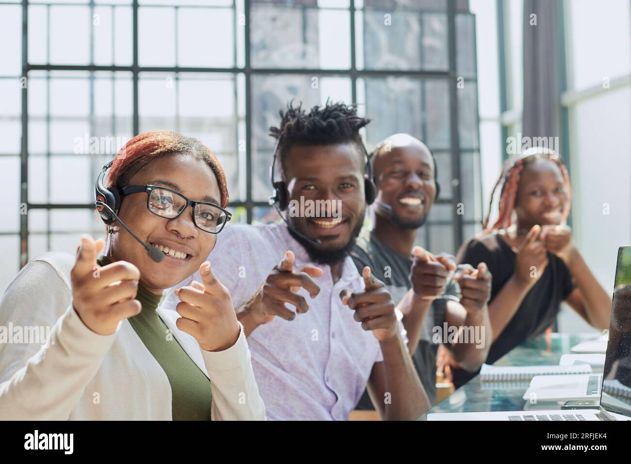 African american businesswoman looks camera hi-res stock photography ...