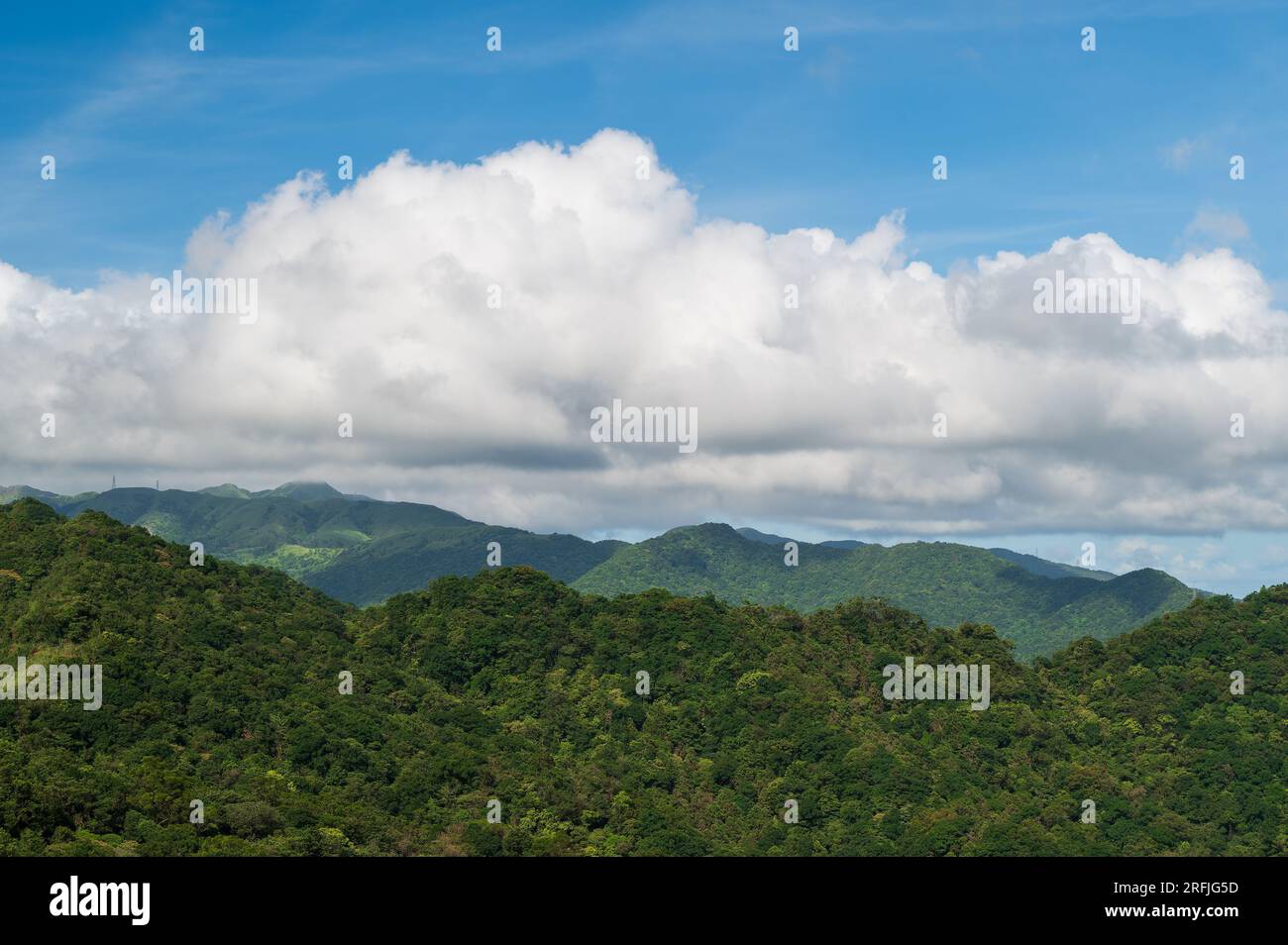 Blue Sky Majesty: Capturing the Dynamic White Clouds on the Mountain ...