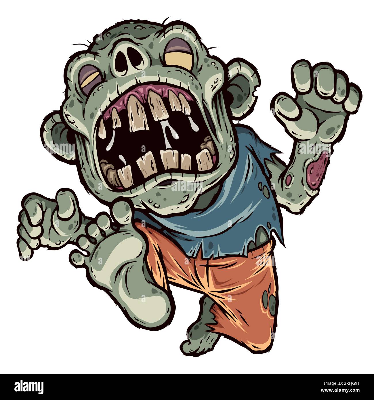 Cartoon horror characters evil Stock Vector Images - Alamy