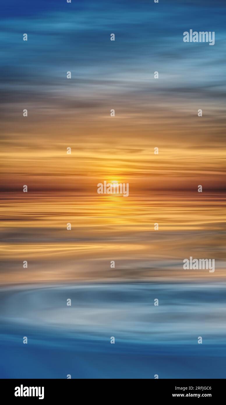 Golden sun reflected on ocean hi-res stock photography and images - Alamy