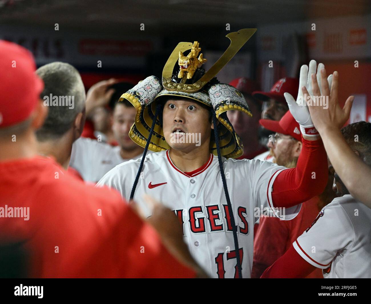 ANAHEIM, CA - AUGUST 03: Los Angeles Angels pitcher Shohei Ohtani (17 ...