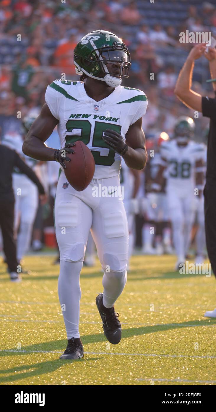 Canton, Ohio, USA. 3rd Aug, 2023. Israel Abanikanda #25 the New York ...