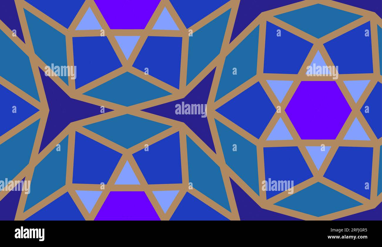 Arabic seamless girih pattern with classic islamic culture ornament ...
