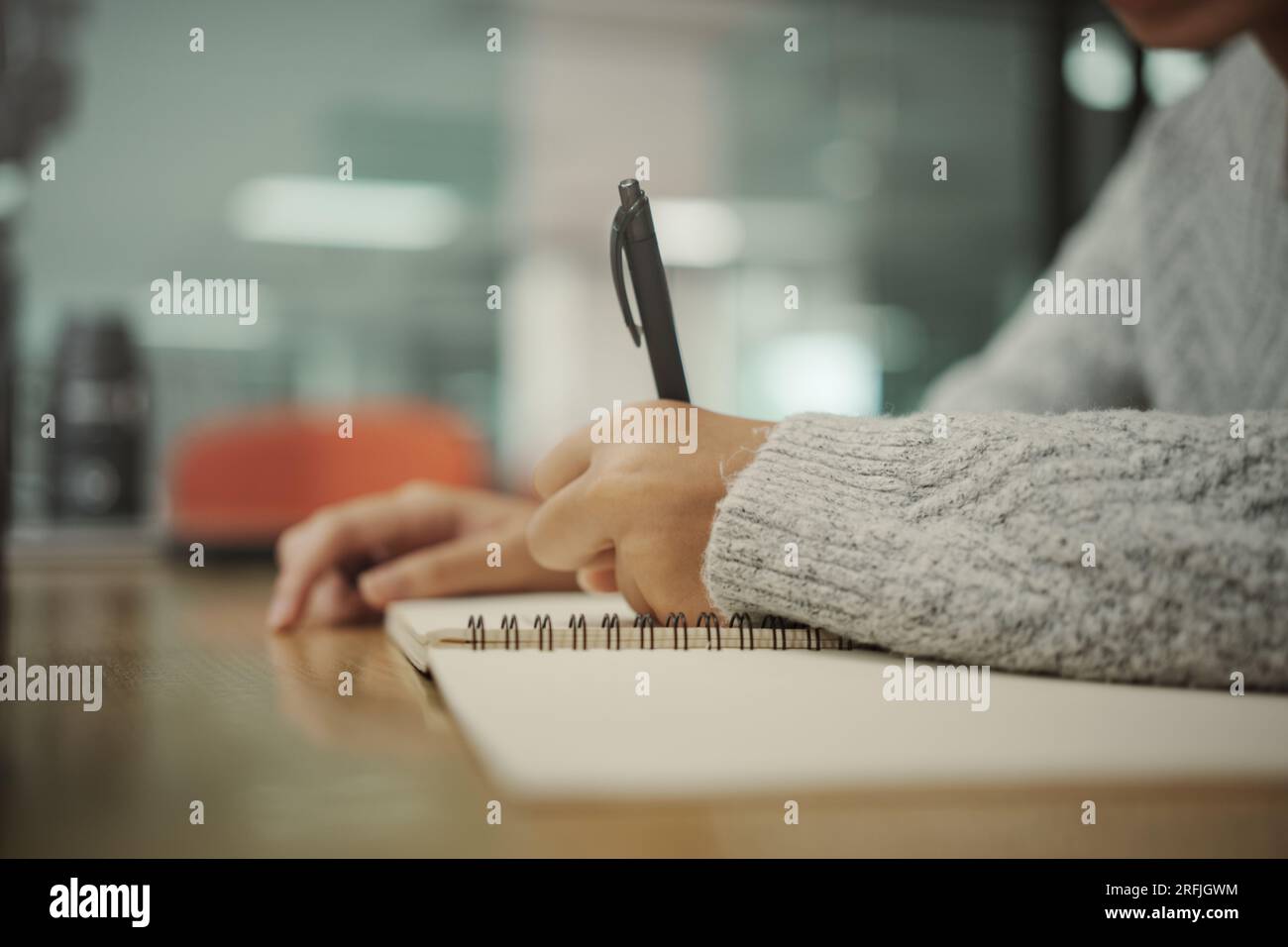 Student preparing for college test, exam, reading book, studying ...