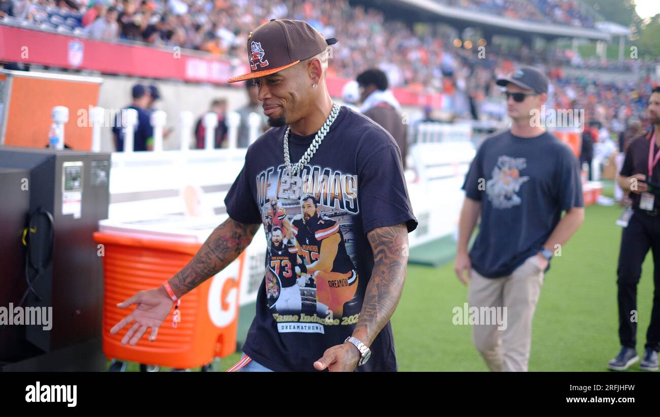 Canton, Ohio, USA. 3rd Aug, 2023. Joe Haden during the New York Jets vs ...