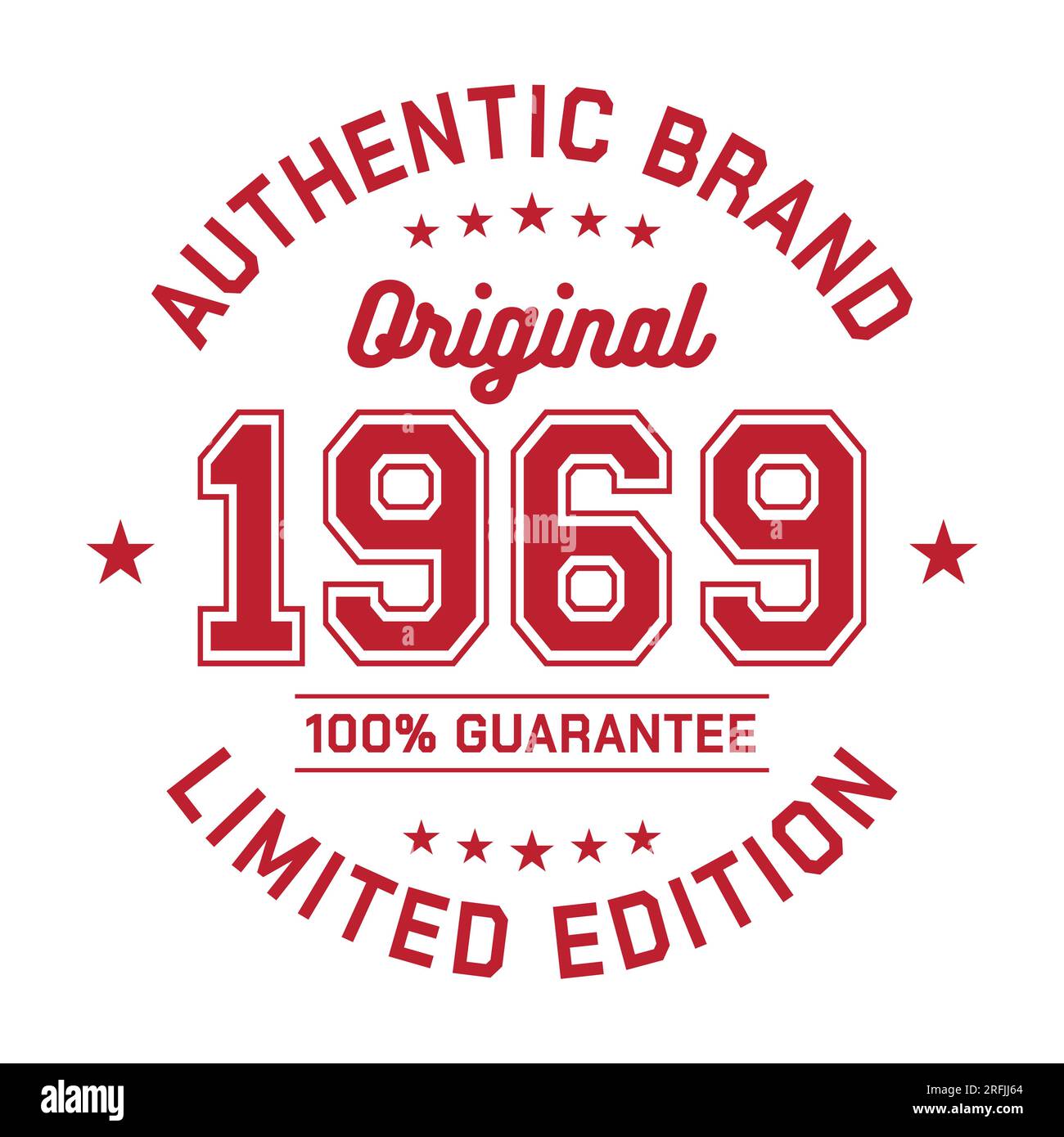 Authentic brand. Original 1969. Limited Edition. Authentic T-Shirt ...