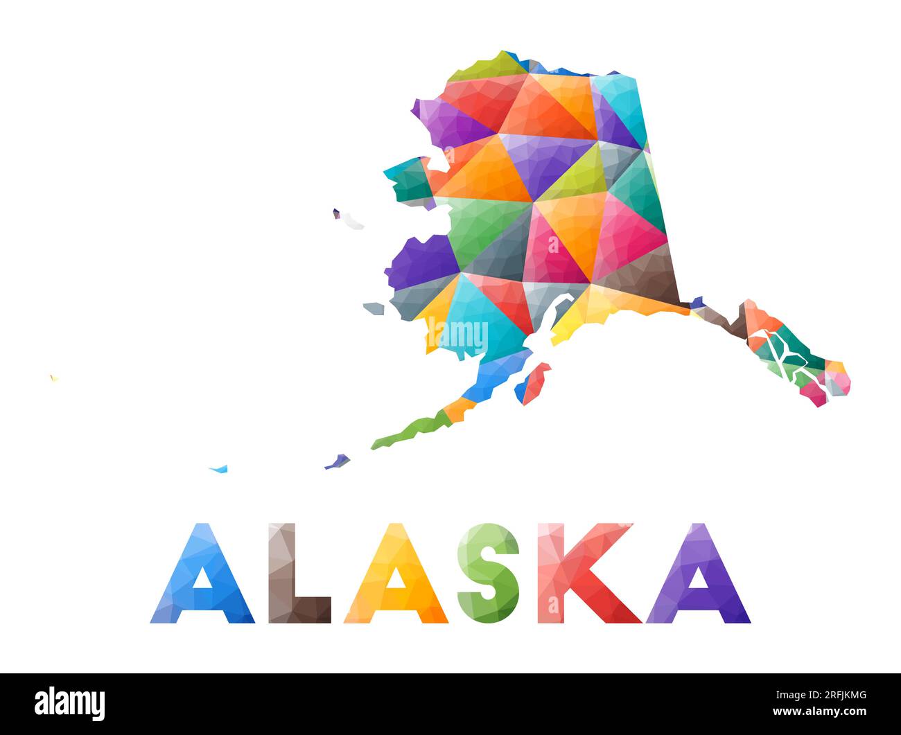 Alaska triangle map hi-res stock photography and images - Alamy