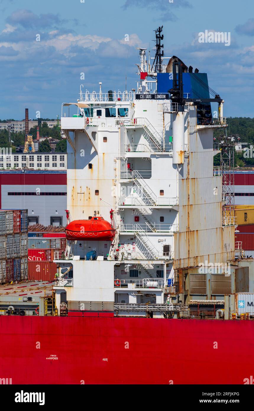 Container Port, Daugava River, Riga, Latvia, Europe Stock Photo - Alamy