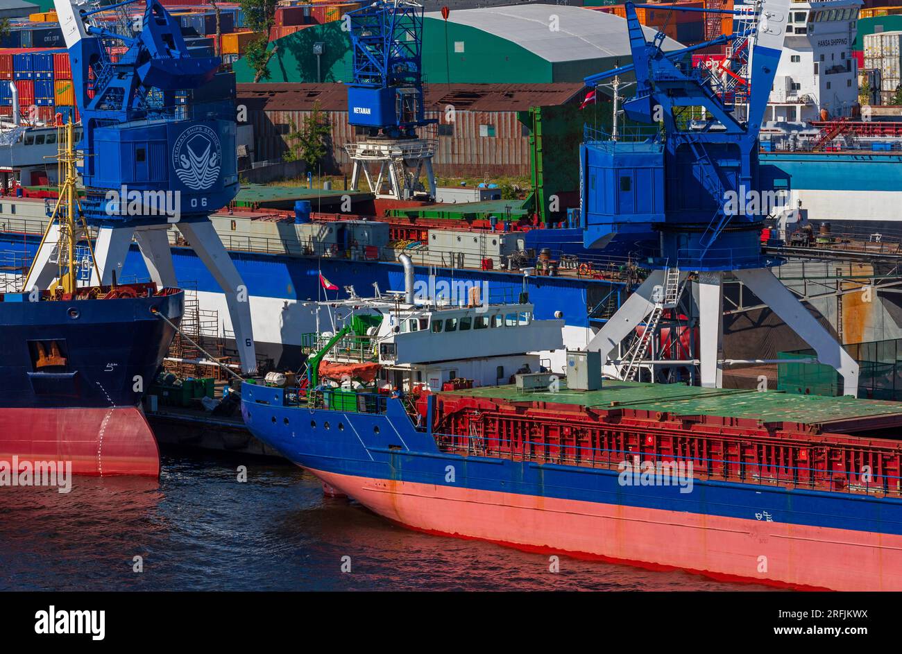 Riga port cargo hi-res stock photography and images - Alamy