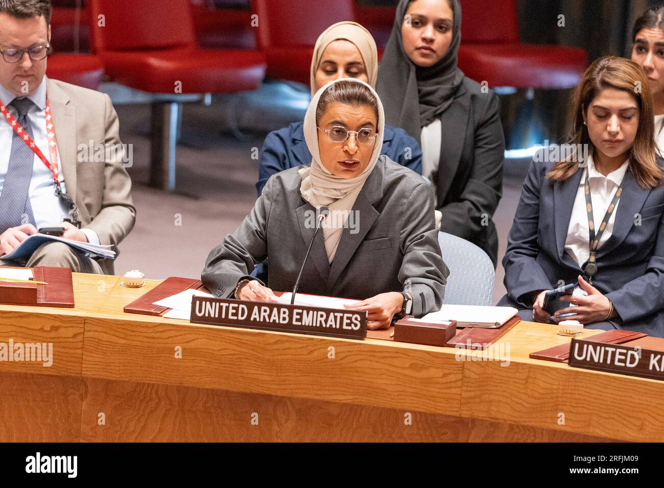 New York, United States. 03rd Aug, 2023. Noura bint Mohammed Al Kaabi ...