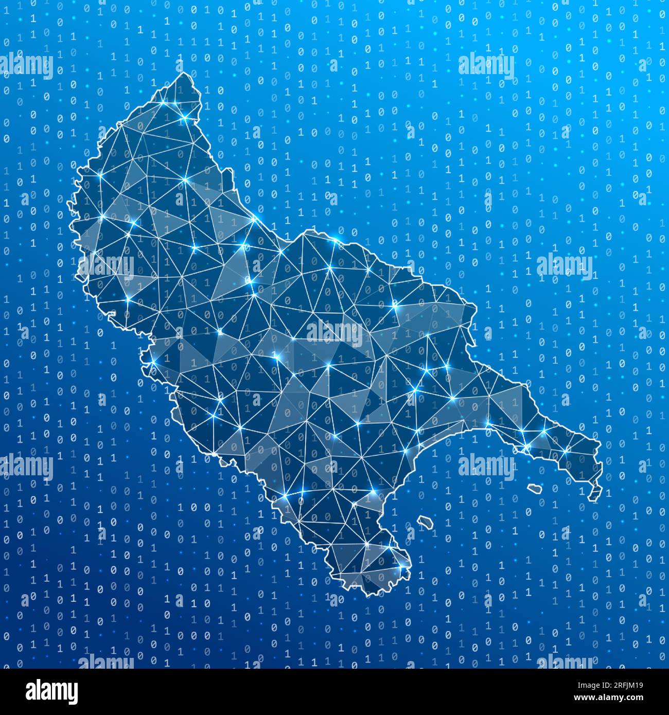 Network map of Zakynthos Island. Island digital connections map ...