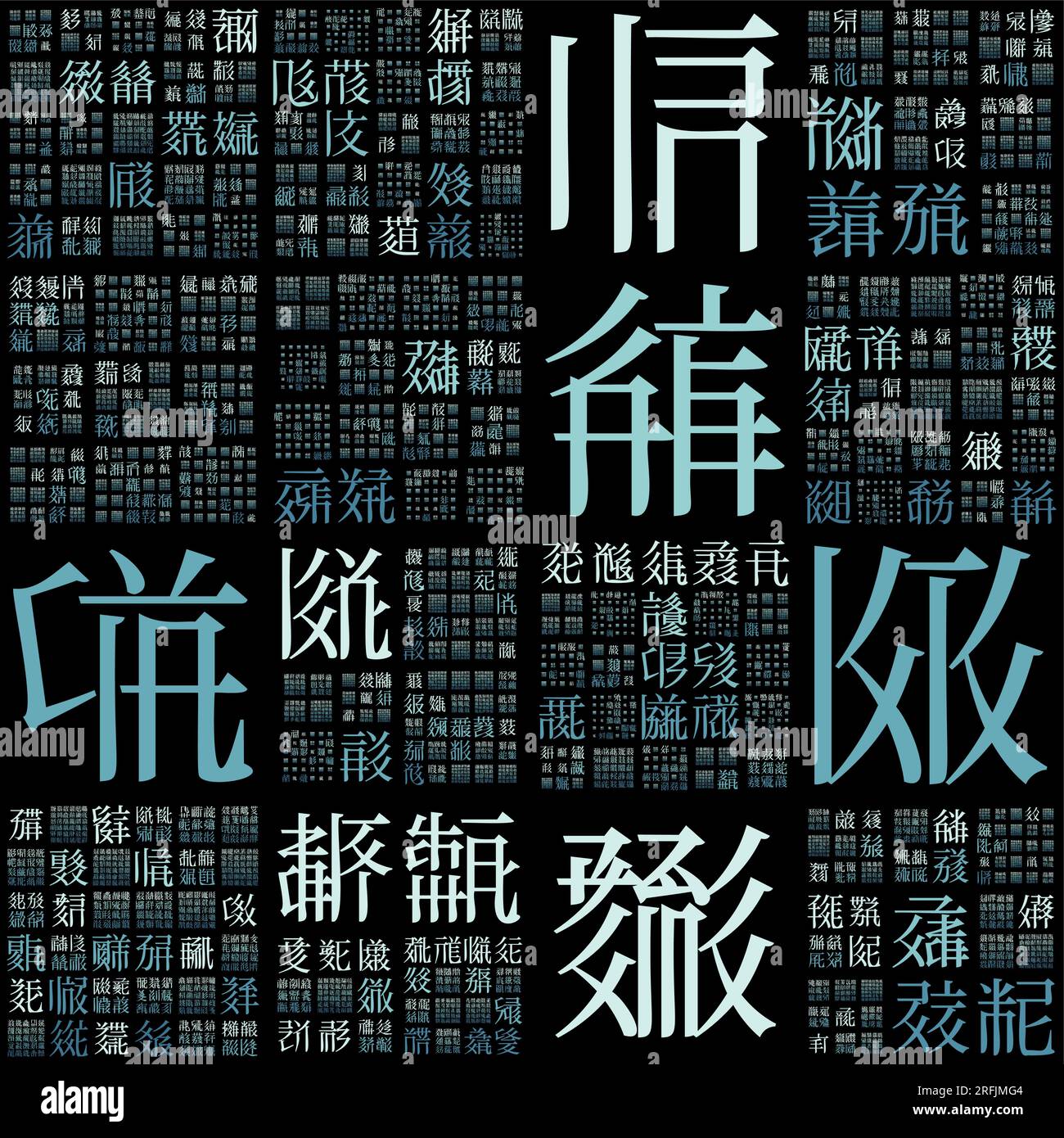 Premium Background Design. Design using random characters of old Tangut alphabet. Gradiented ...