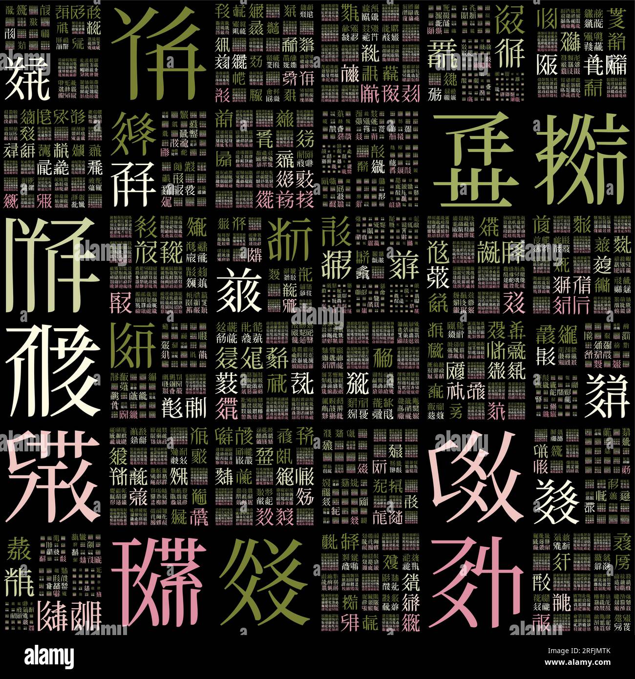 Premium Background Design. Design using random characters of old Tangut alphabet. Gradiented ...