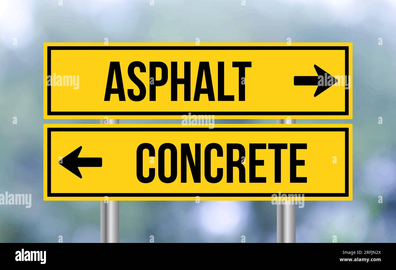 Concrete road sign hi-res stock photography and images - Alamy