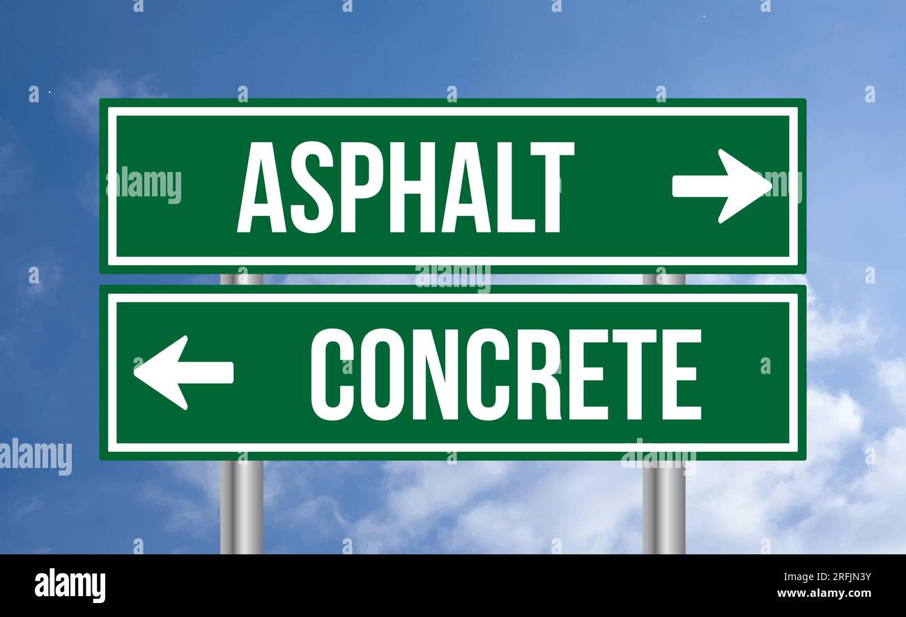 Concrete road sign hi-res stock photography and images - Alamy