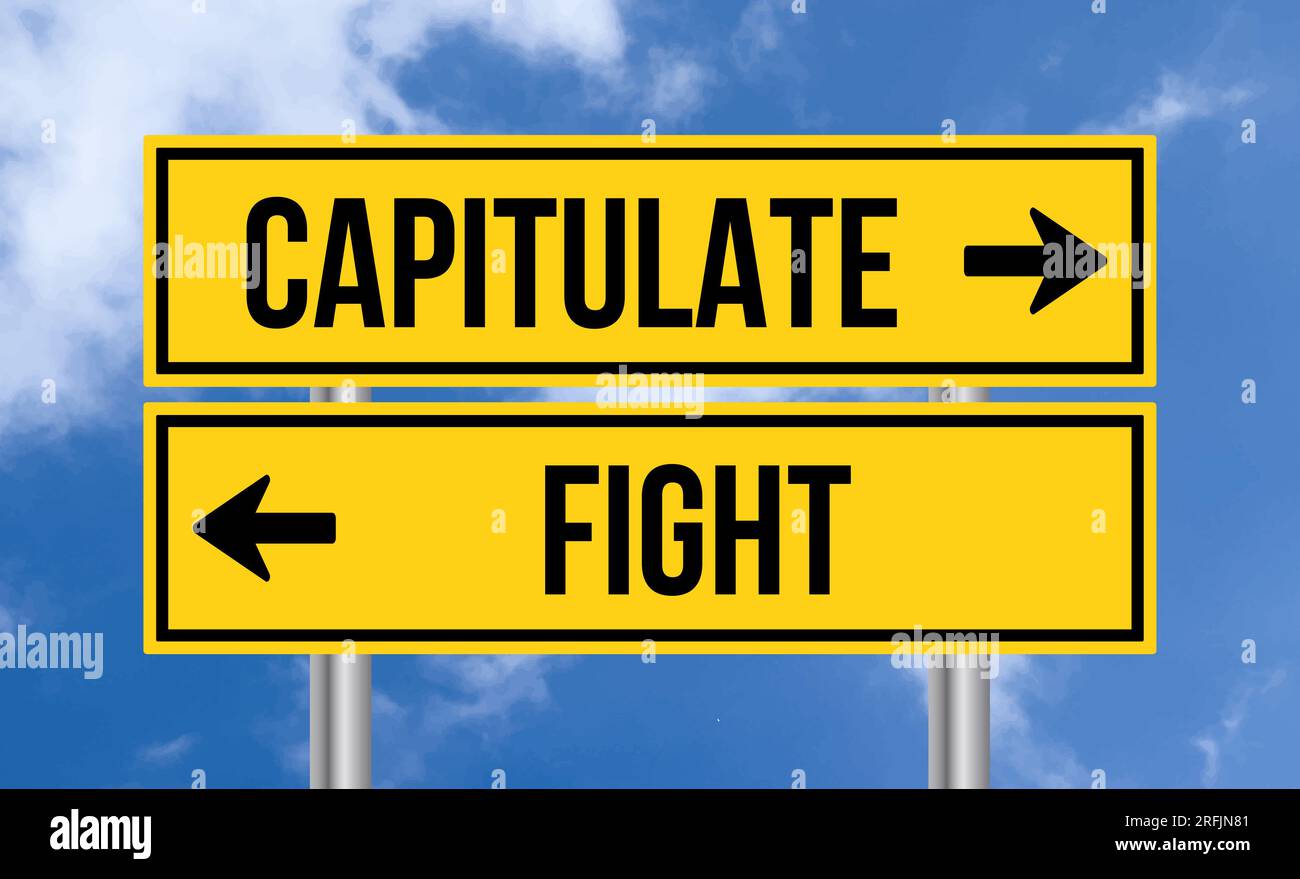 Capitulate hi-res stock photography and images - Alamy