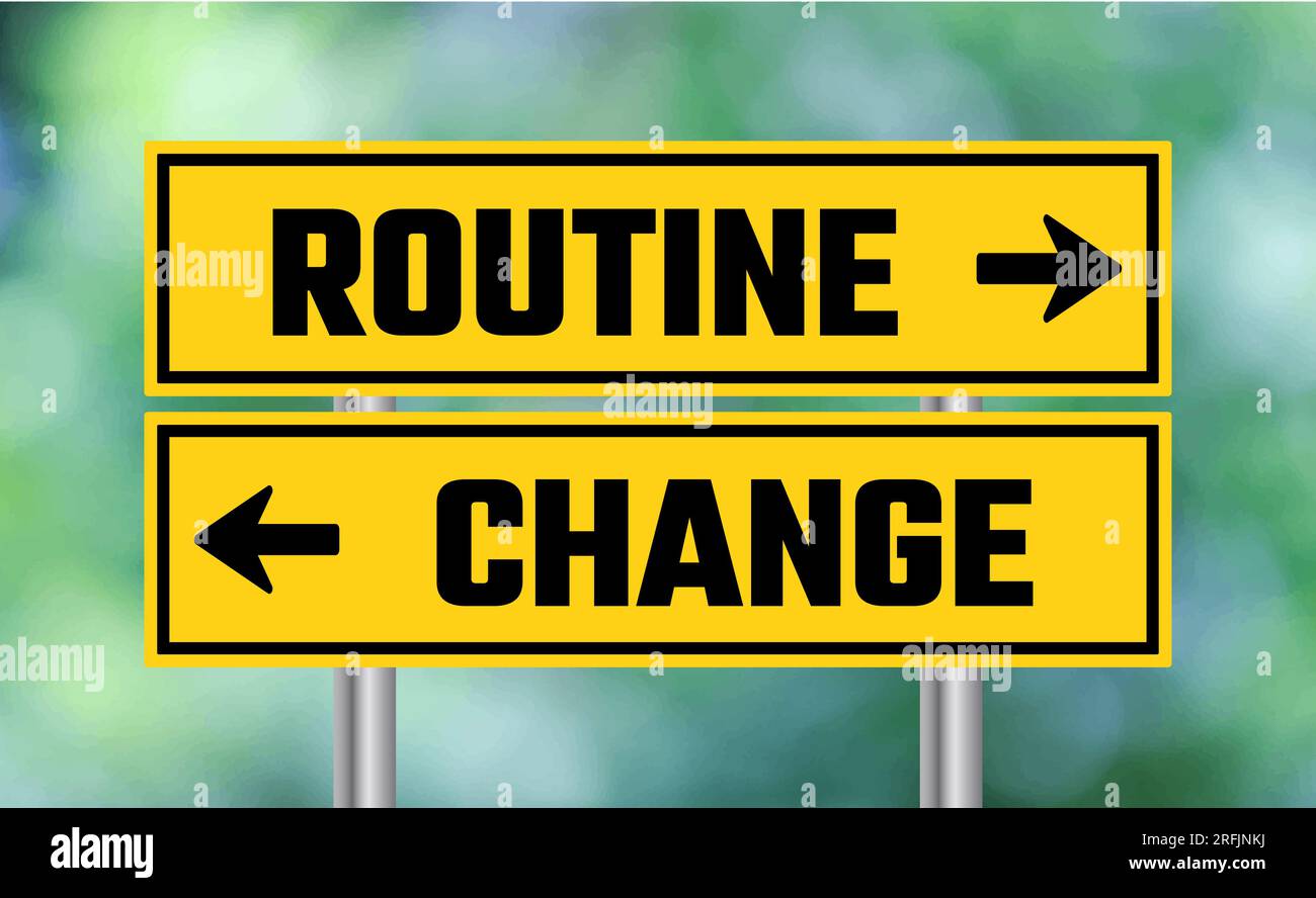 Change of routine hi-res stock photography and images - Alamy