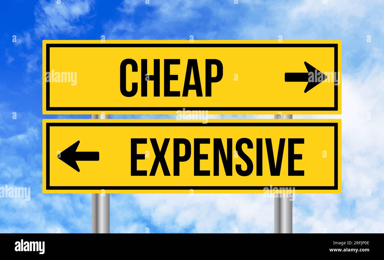 Expensive cheap hi-res stock photography and images - Alamy