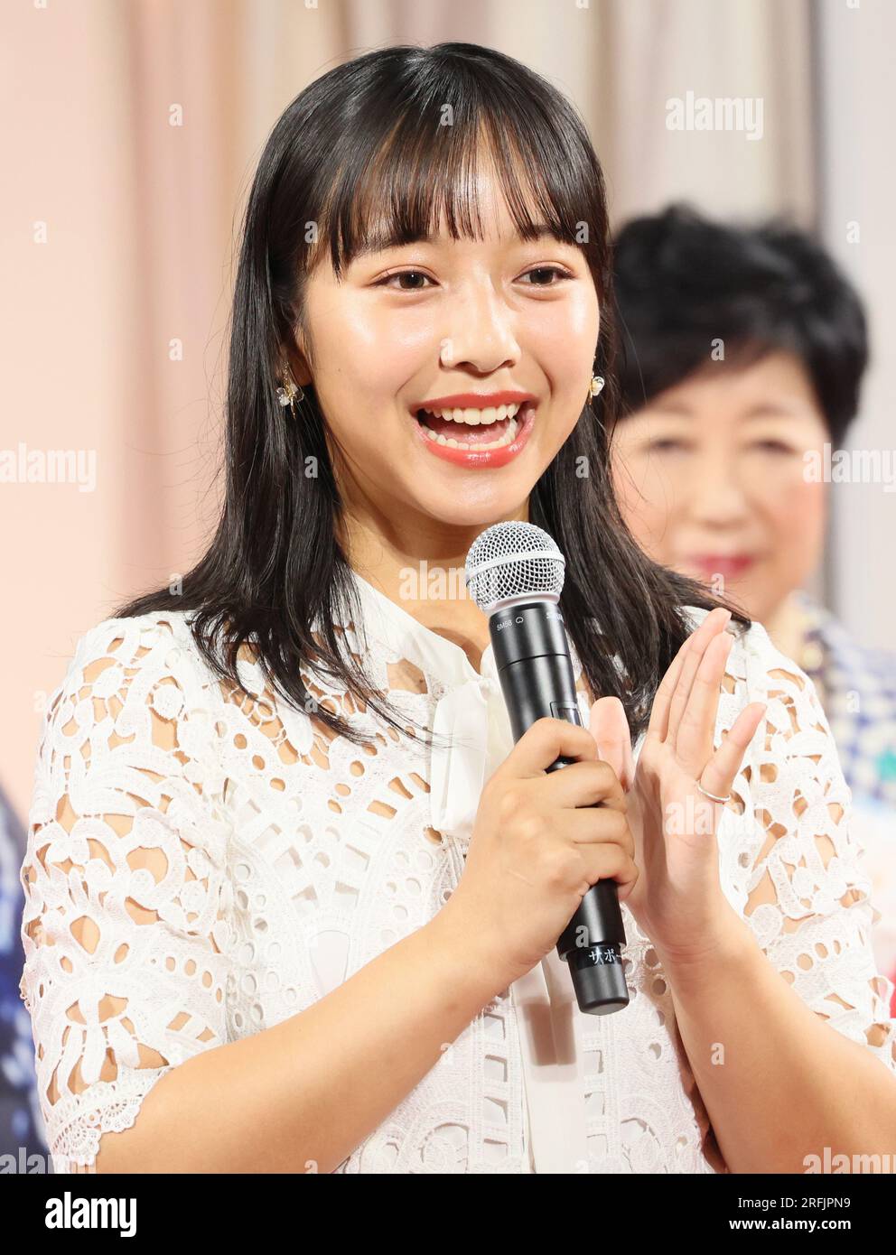 August 4, 2023, Tokyo, Japan - Japanese actress Suzu Yamanouchi attends ...
