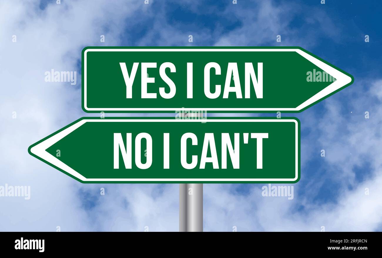 Yes i can or no i cant hi-res stock photography and images - Alamy