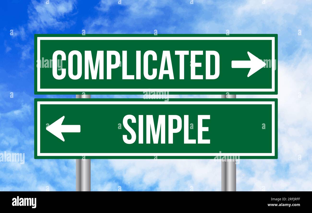 Simple road sign hi-res stock photography and images - Alamy