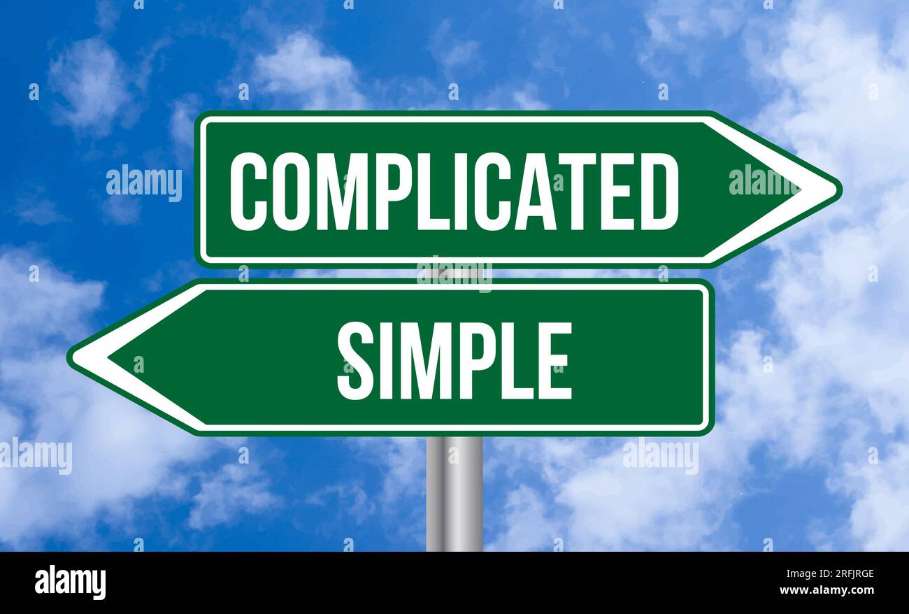 Simple road sign hi-res stock photography and images - Alamy