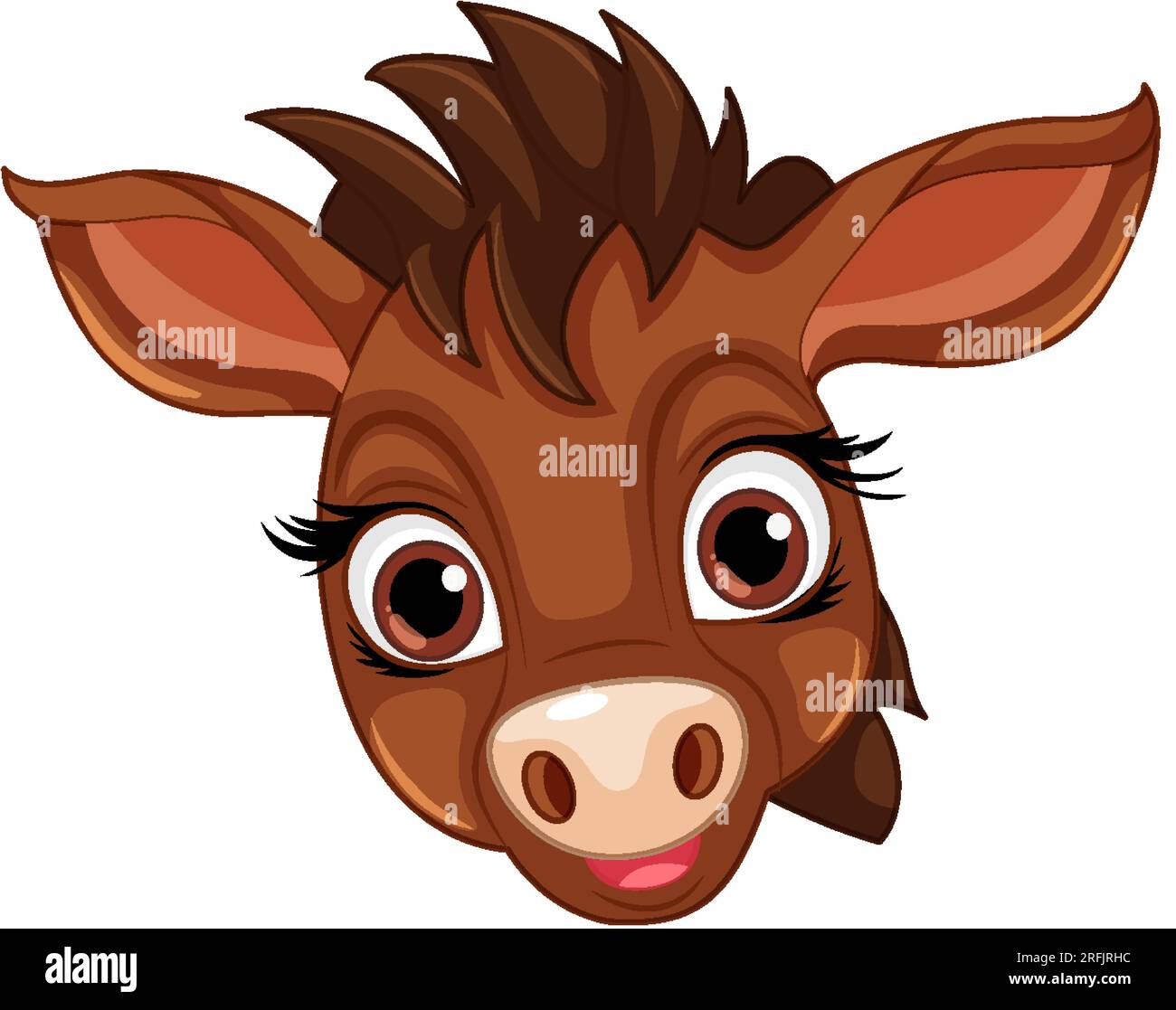 Horse head cartoon hi-res stock photography and images - Alamy