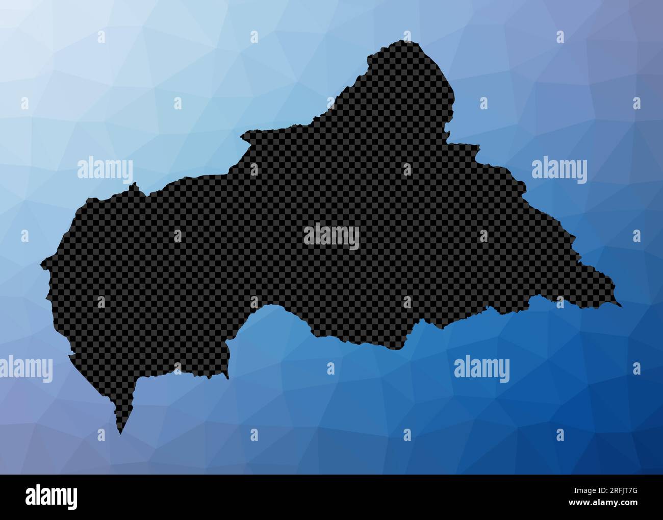CAR geometric map. Stencil shape of CAR in low poly style. Classy ...