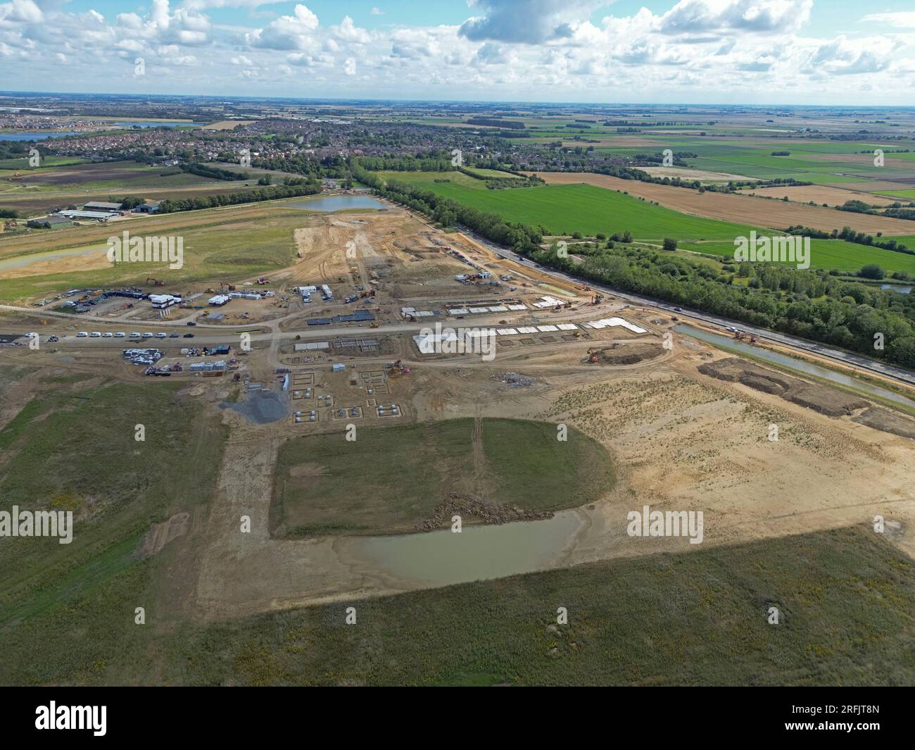 Peterborough, UK. 03rd Aug, 2023. Work is starting on the Great Haddon ...