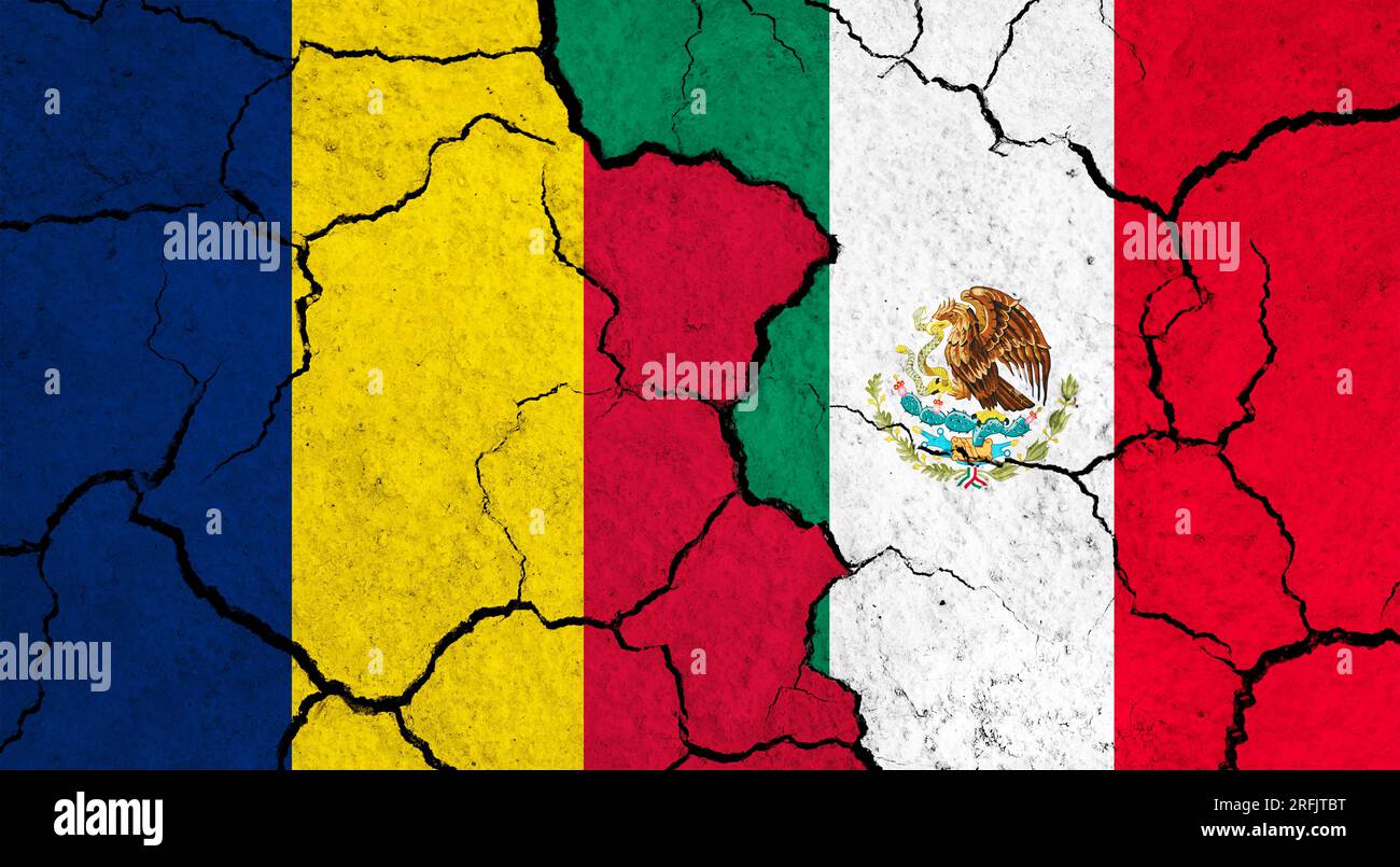 Mexico chad flag hi-res stock photography and images - Alamy