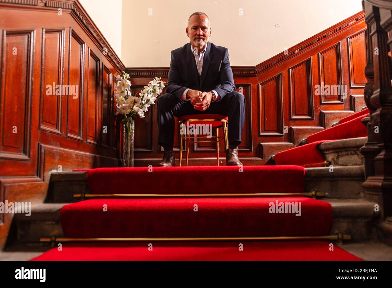 Author and speaker Rob Redenbach poses in the venue of Arthur Conan ...
