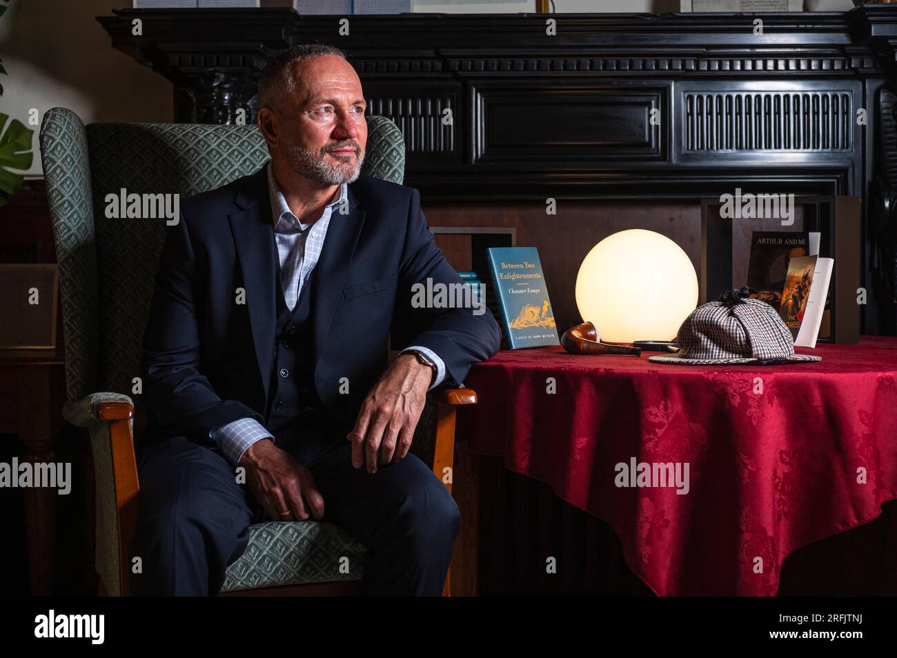 Author and speaker Rob Redenbach poses in the venue of Arthur Conan ...