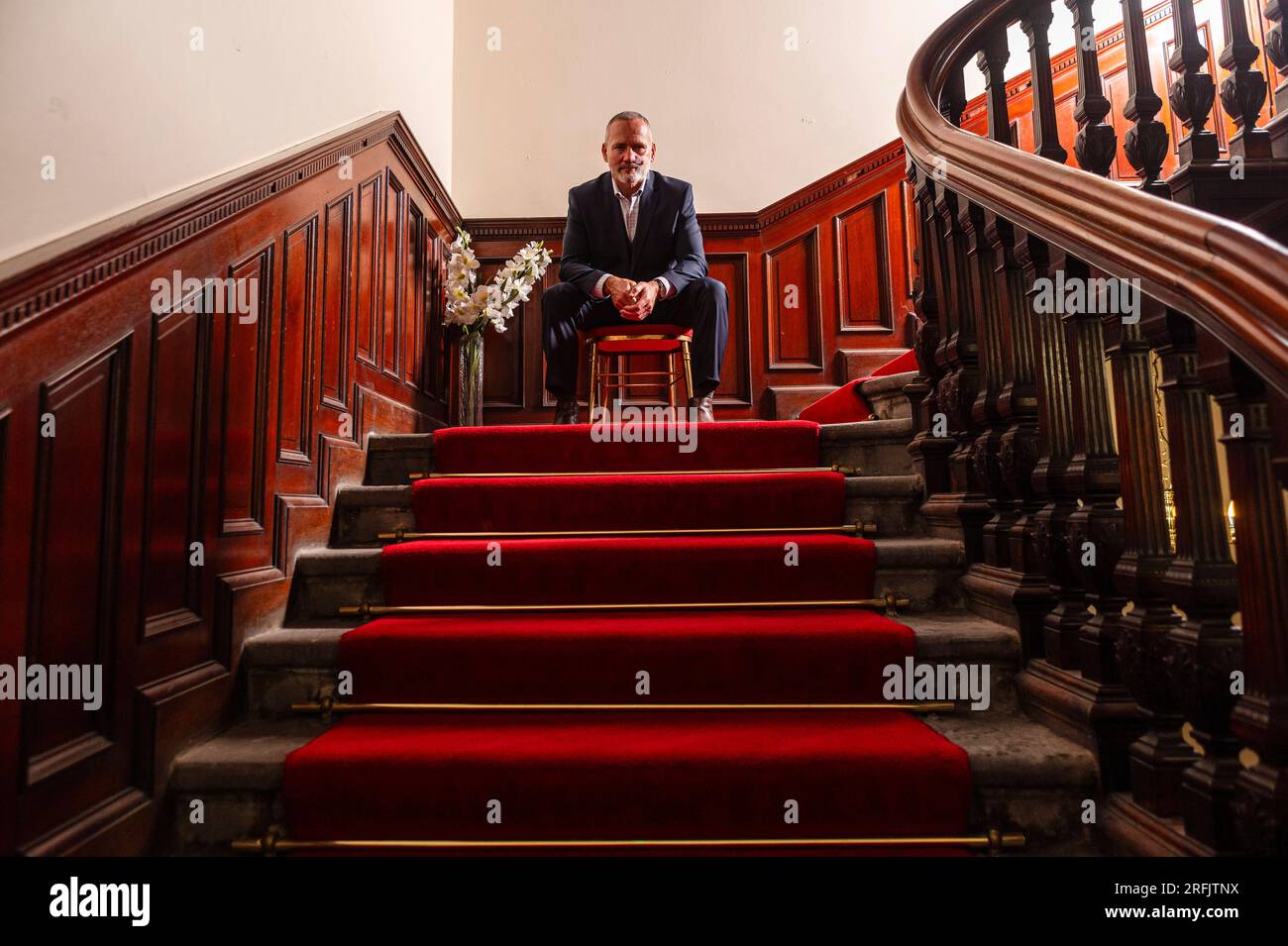Author and speaker Rob Redenbach poses in the venue of Arthur Conan ...