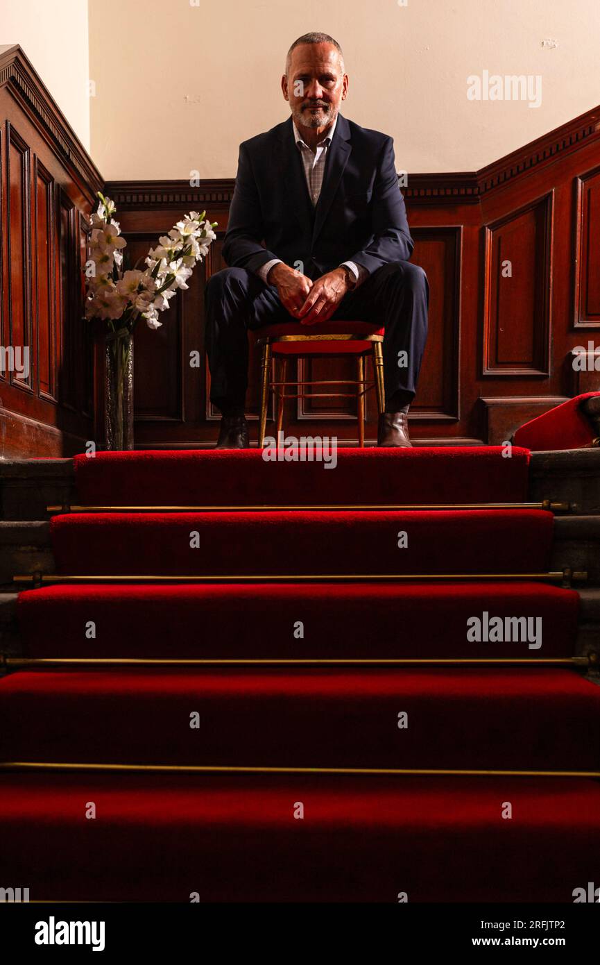Author and speaker Rob Redenbach poses in the venue of Arthur Conan ...