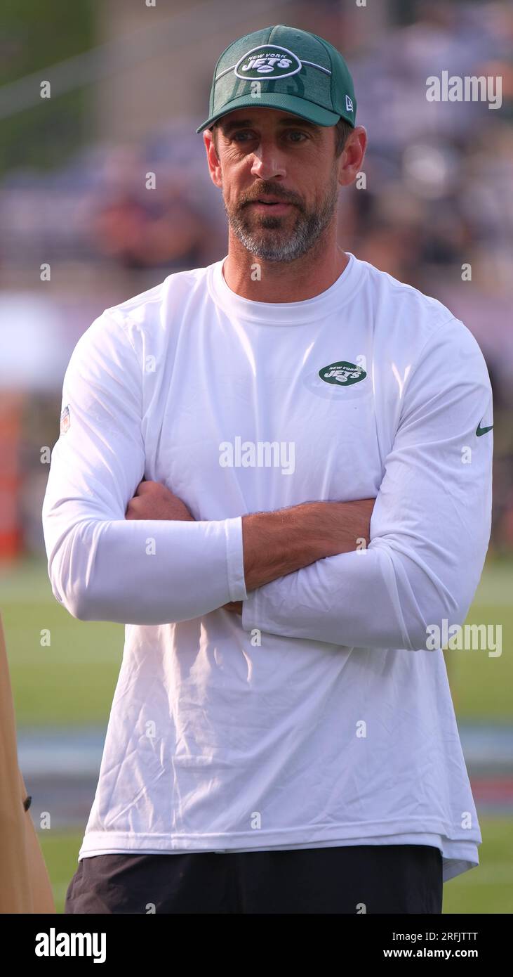 Canton, USA. 03rd Aug, 2023. AUG 3rd, 2023: Aaron Rodgers #8 during the ...