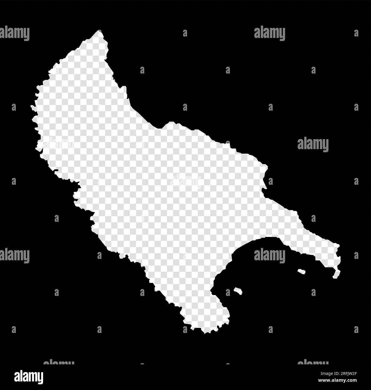 Stencil map of Zakynthos Island. Simple and minimal transparent map of Zakynthos Island. Black ...