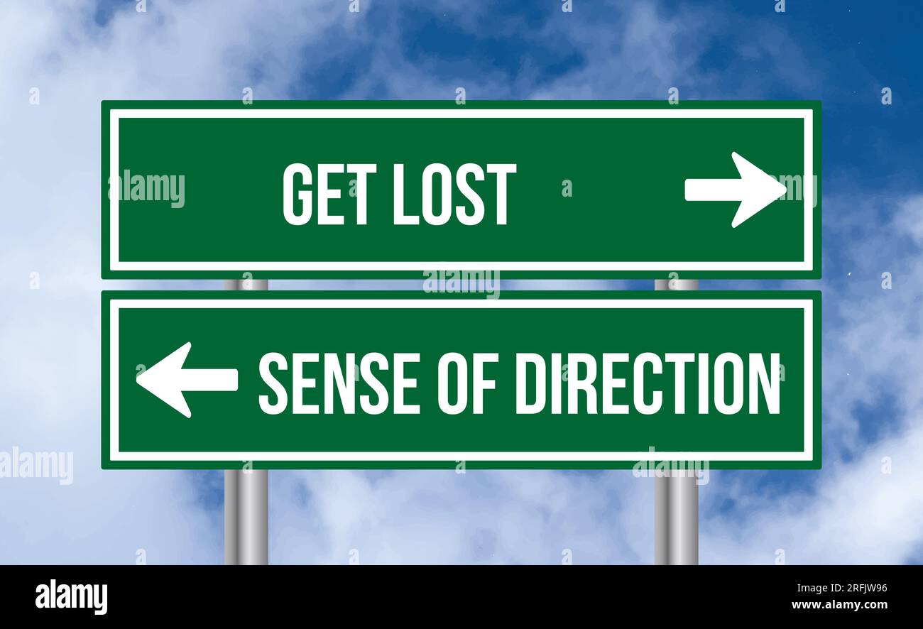 Lost sense direction road hi-res stock photography and images - Alamy
