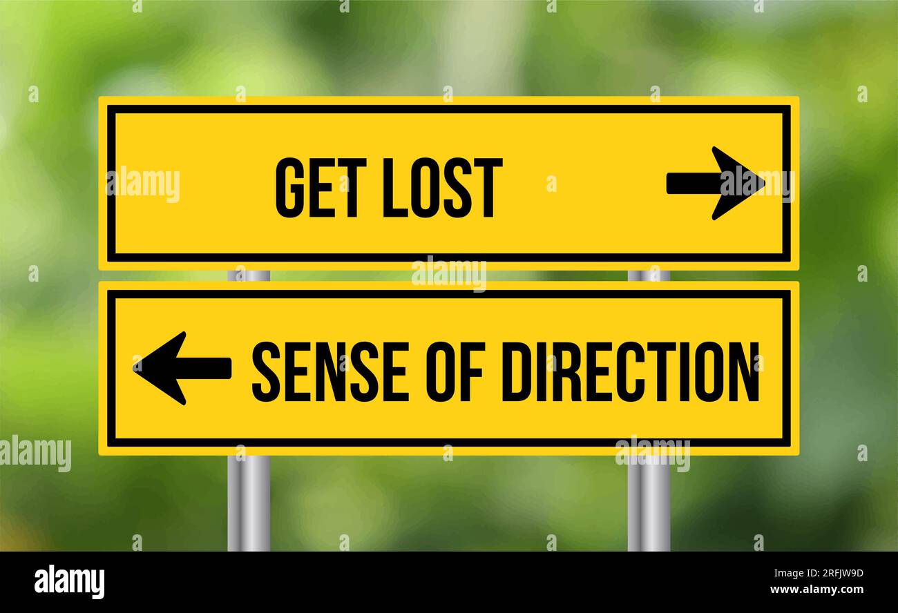 Lost sense direction road hi-res stock photography and images - Alamy