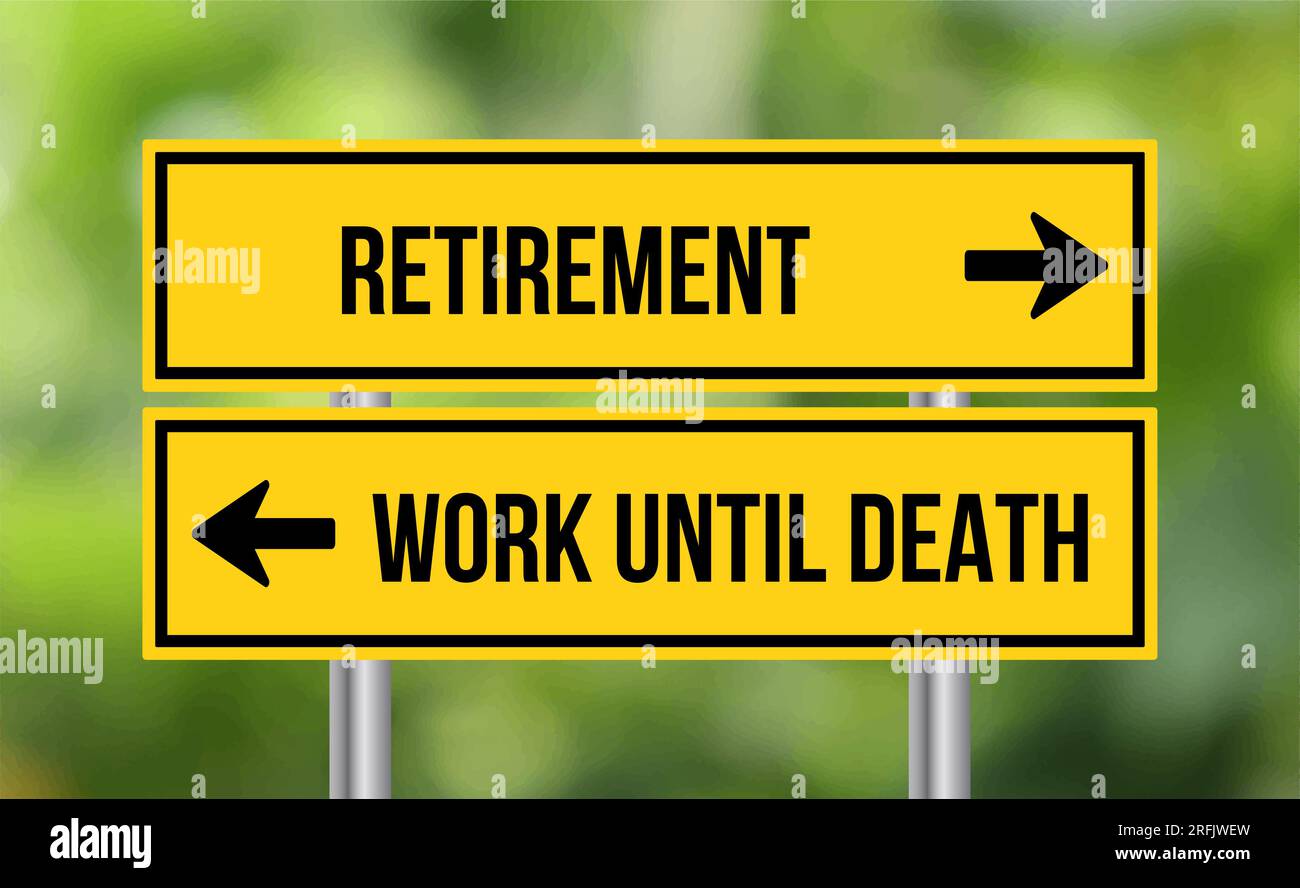 Work until death hi-res stock photography and images - Alamy